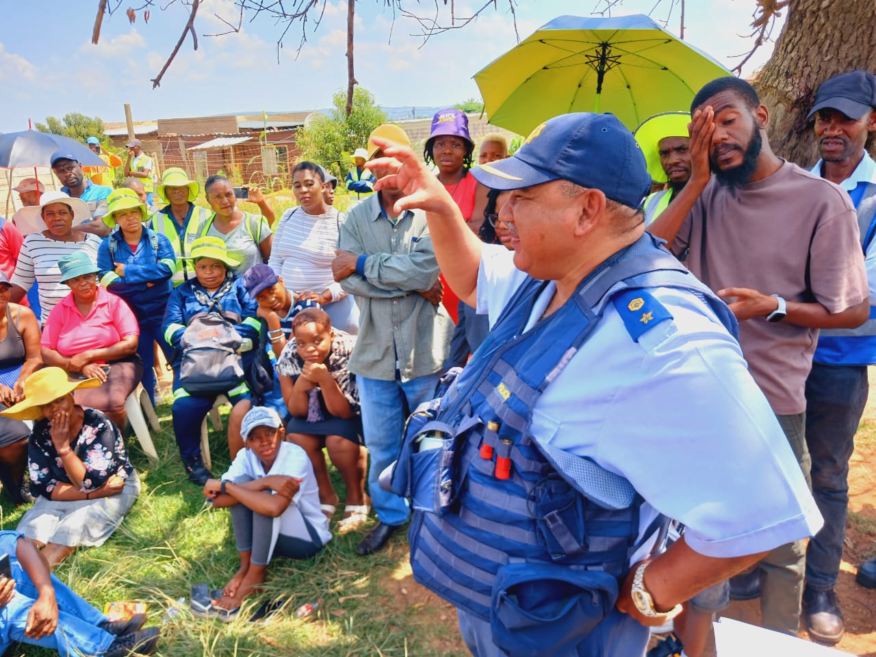 L.t. Colonel Hammond leads a community engagement in Mountain City ...